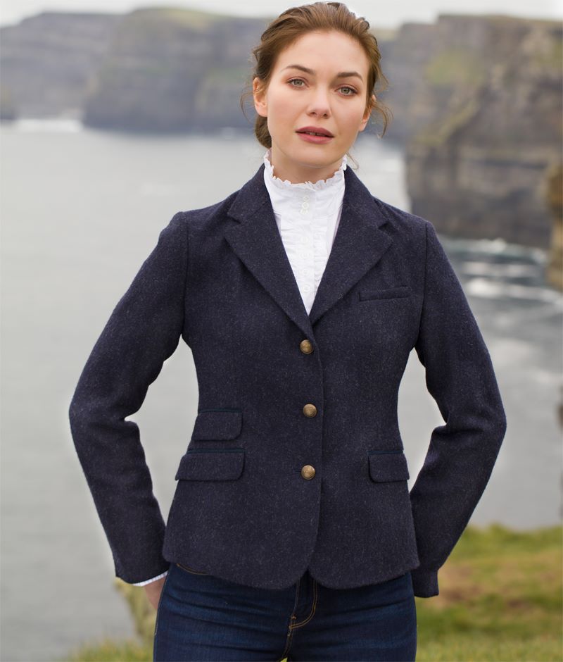 Our short, fitted three button tweed jacket Buttercup. Dubarry of Ireland – Horseaware