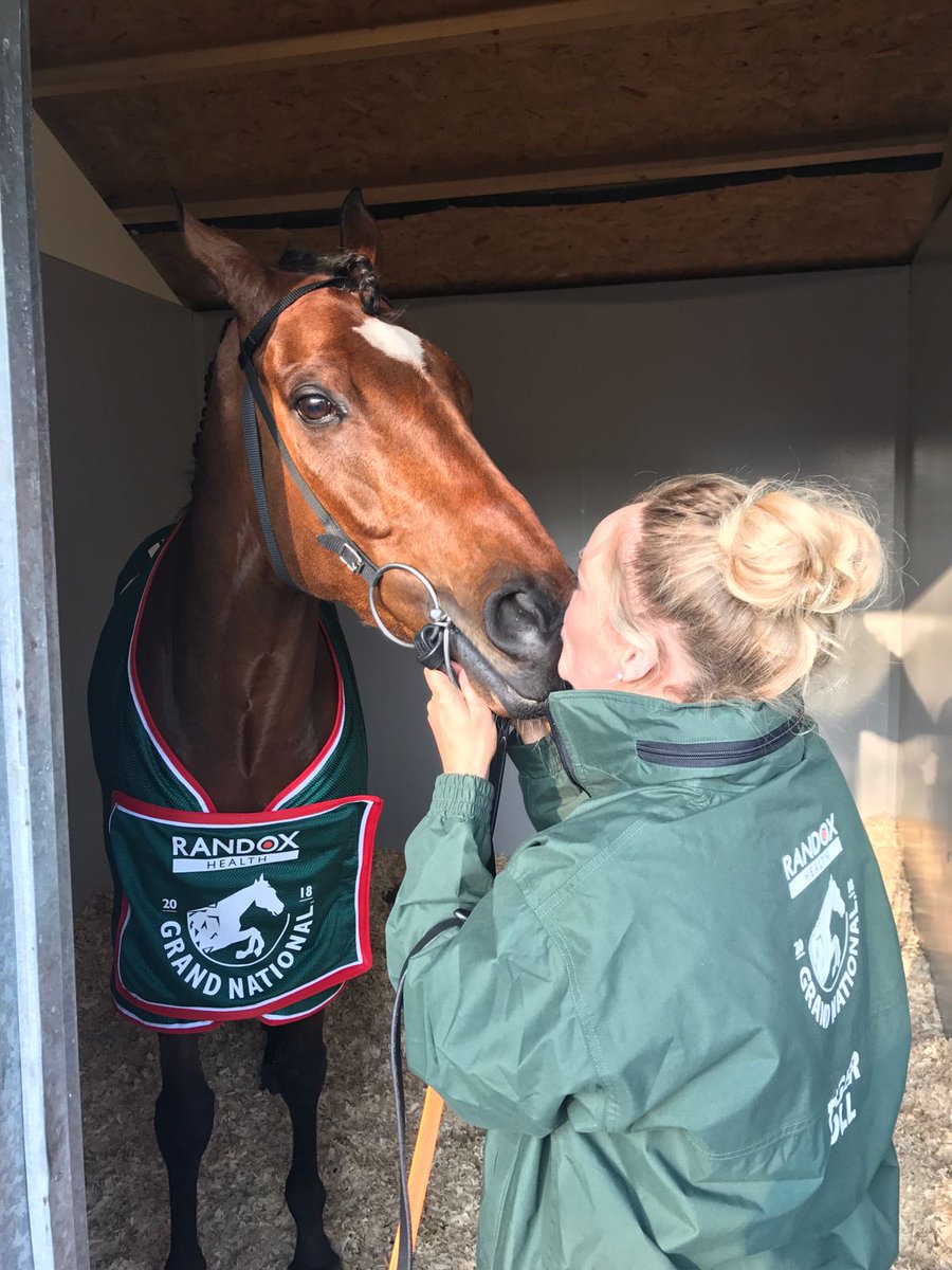 Louise Magee & Tiger Roll..a big goozer for her Randox Grand National ...