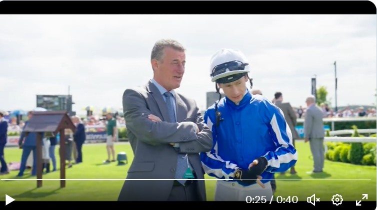 Oisín Murphy with Kevin Ryan at The Curragh. Close 3rd with Hi Royal in ...